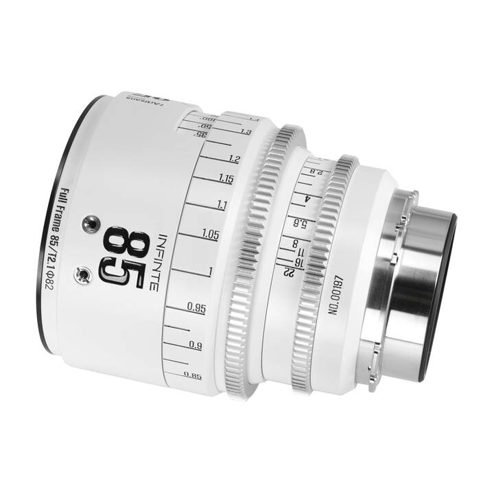 7ARTISANS INFINTE 85mm F/2.1-22 (Arri PL-Mount, Blanc) - Interdiscount
