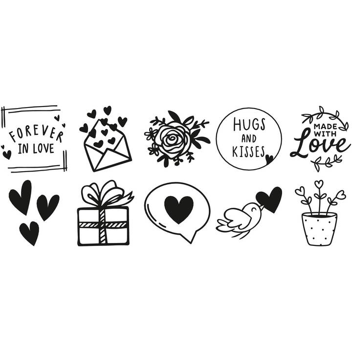 TRODAT Tampon image (Rose, Noir, 1 pièce) - Interdiscount