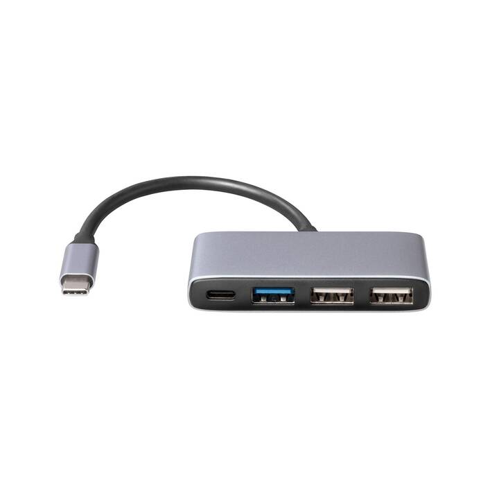 INTERTRONIC 4-Port USB-C-Hub (4 Ports, USB C, USB A) - Interdiscount