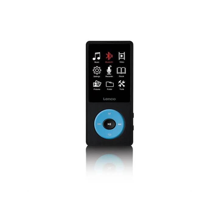 LENCO MP3-Player Xemio-860BU (8 GB, Schwarz, Blau) - Interdiscount